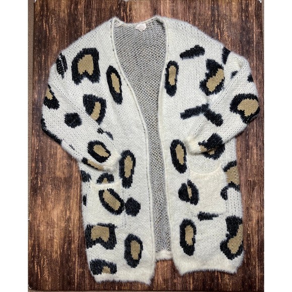 BiBi | Sweaters | Bibi Cardigan Leopard Print Oversized Size Medium ...